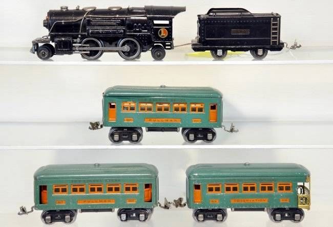 Lionel 1934 Set 259E Locomotive 2 607 Pullmans 1 608 Observation 257t ...