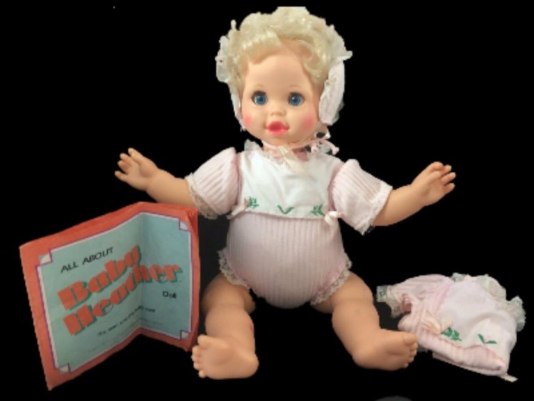 Mattel '87 Baby Heather Talk Artificial Intelligence Doll Lifelike Vtg ...